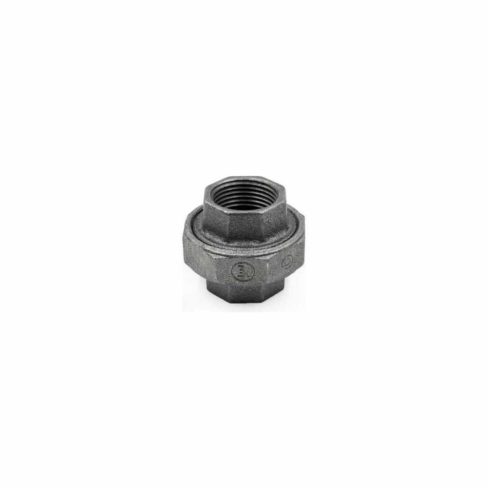 Американка под плоскую прокладку AV Engineering 1/2" вн.-вн, чугун черный AVEC521000012