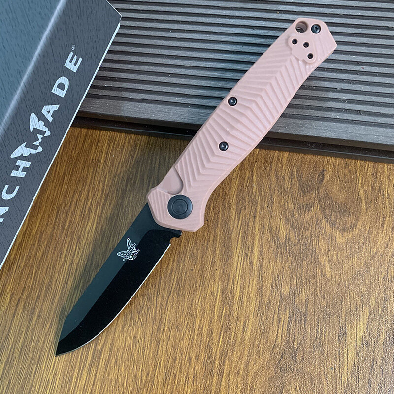 Benchmade8551BK Маленький складной нож для природы с рукоятью из стекловолокна, лезвие S35V высокой твердости с титановым покрытием, инструмент для выживания и рыбалки