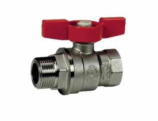 GIACOMINI Кран шаровой с отводом, 1"ВР x 1"НР, Gia R859X327