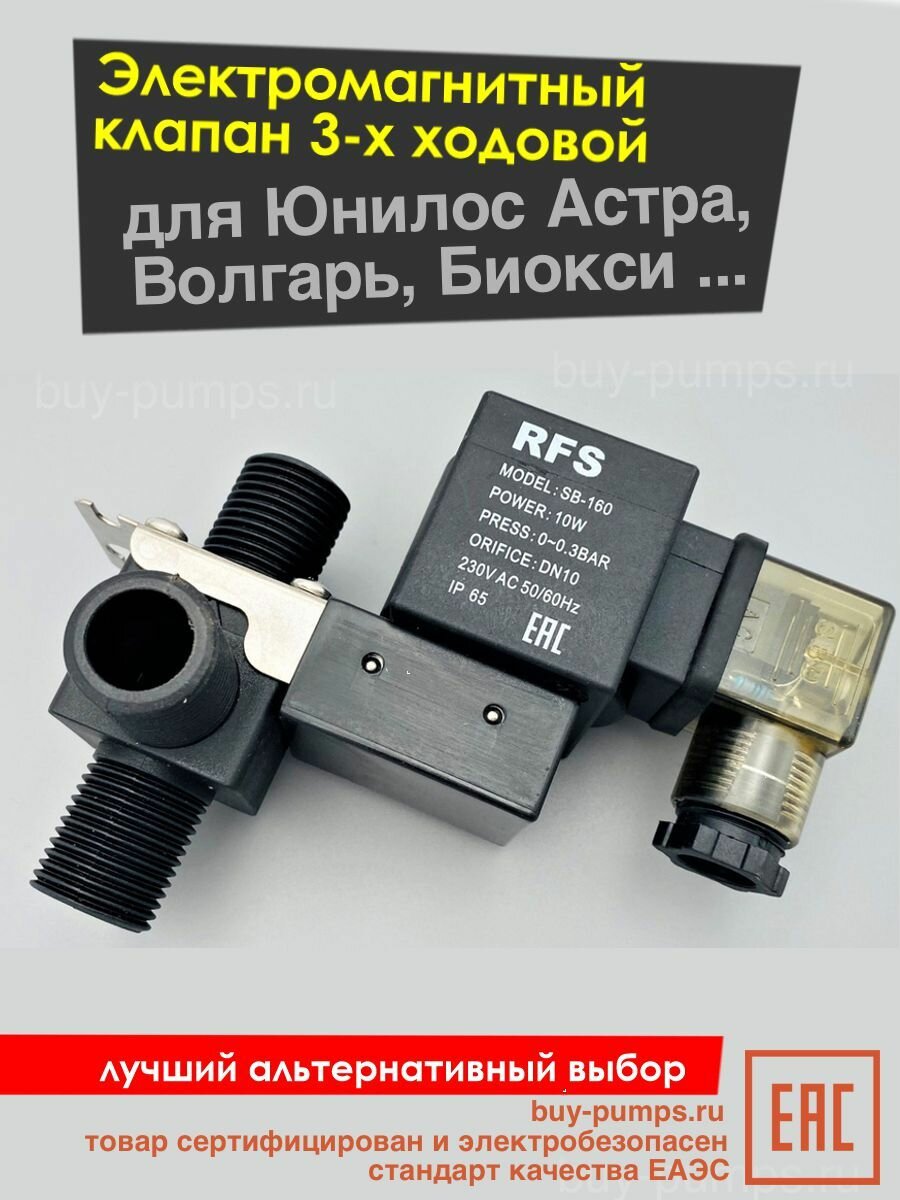 Электромагнитный клапан RFS SB160 для септика