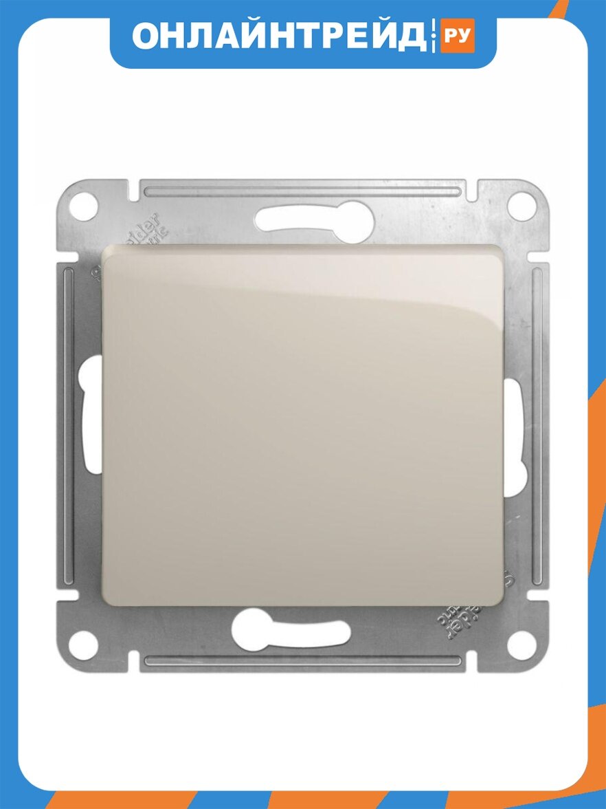 Выключатель Systeme Electric (schneider Electric) SCHNEIDER ELECTRIC GLOSSA 1-клавишный сх.1, 10AX, механизм, молочный, GSL000911