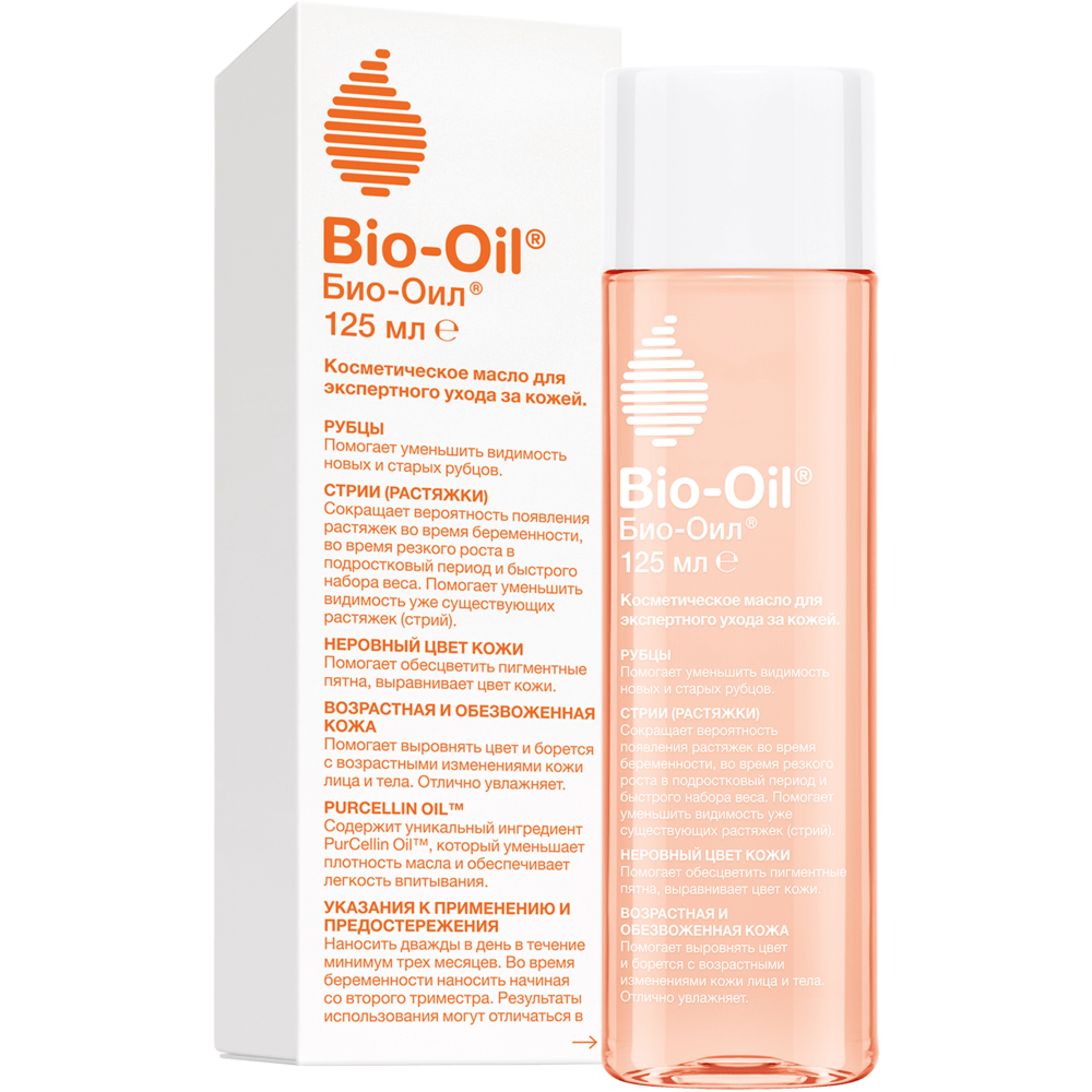 Bio-Oil Масло косметическое от шрамов, растяжек, неровного тона 125мл