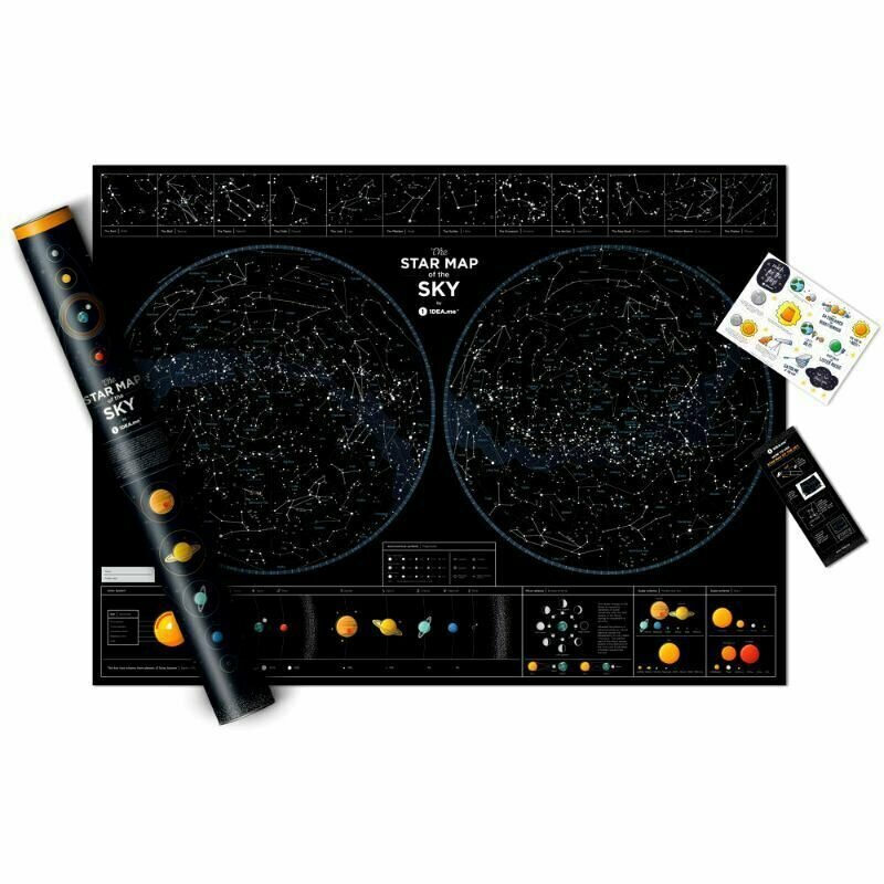 Карта звездного неба светящаяся Star map of the sky