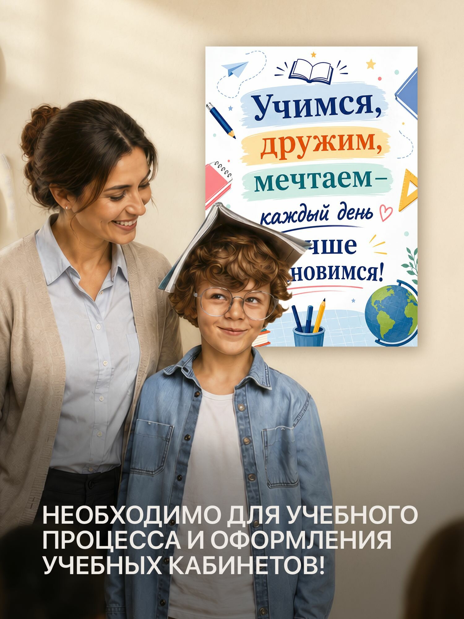 Плакат Девиз класса для школы, в класс — фото 1
