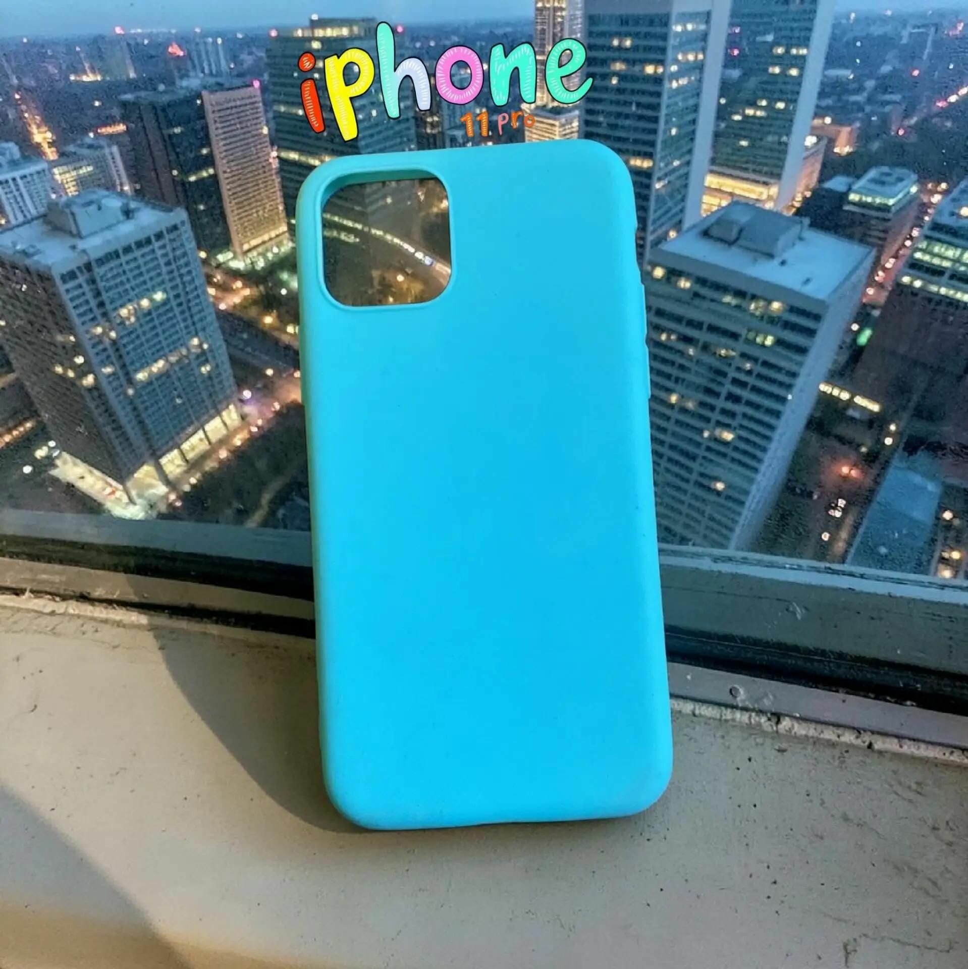 Чехол для iPhone 11 Pro Max ( айфон одиннадцать про макс ), светло бирюзовый.