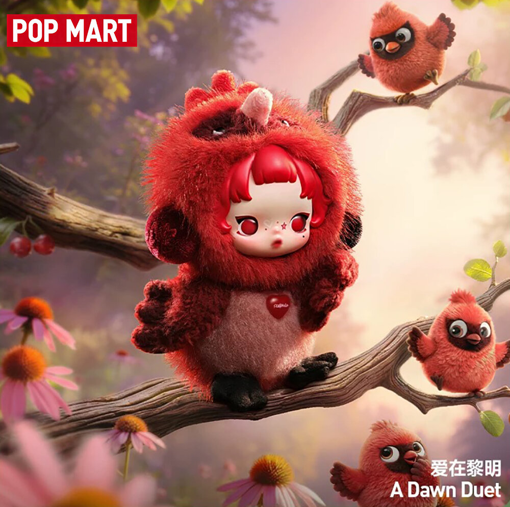 POP MART - Коллекция Dear Birds Series, Подарки, A Dawn Duet 1 шт
