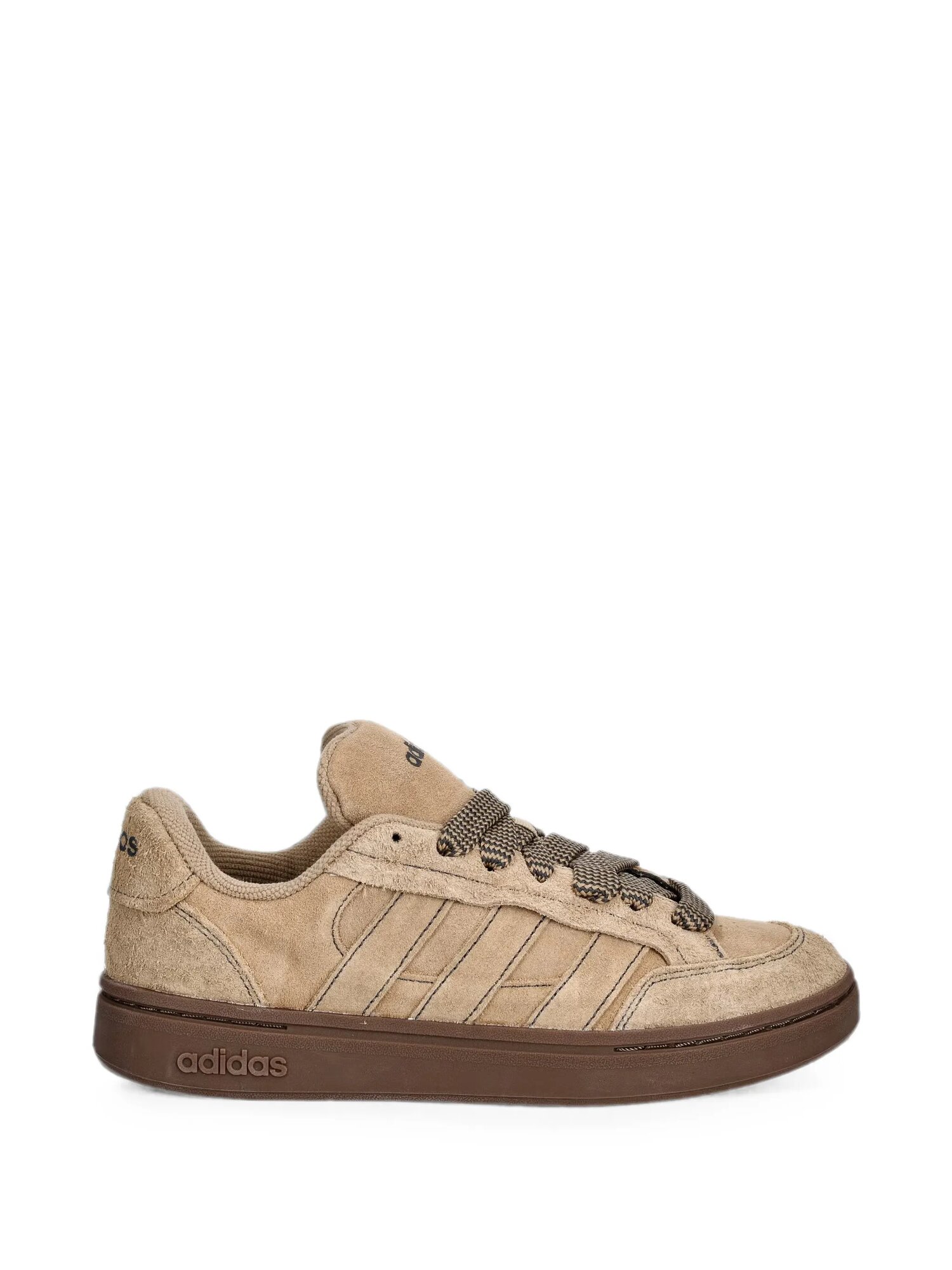 Кроссовки Ground Court Alpha suede panelled sneakers