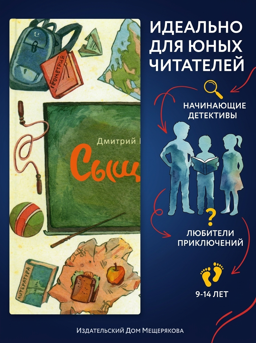 Книга Мещеряковой ИД "Сыщики: Дмитрий Емец", 2017 г, 32 стр, твердый переплет — фото 1