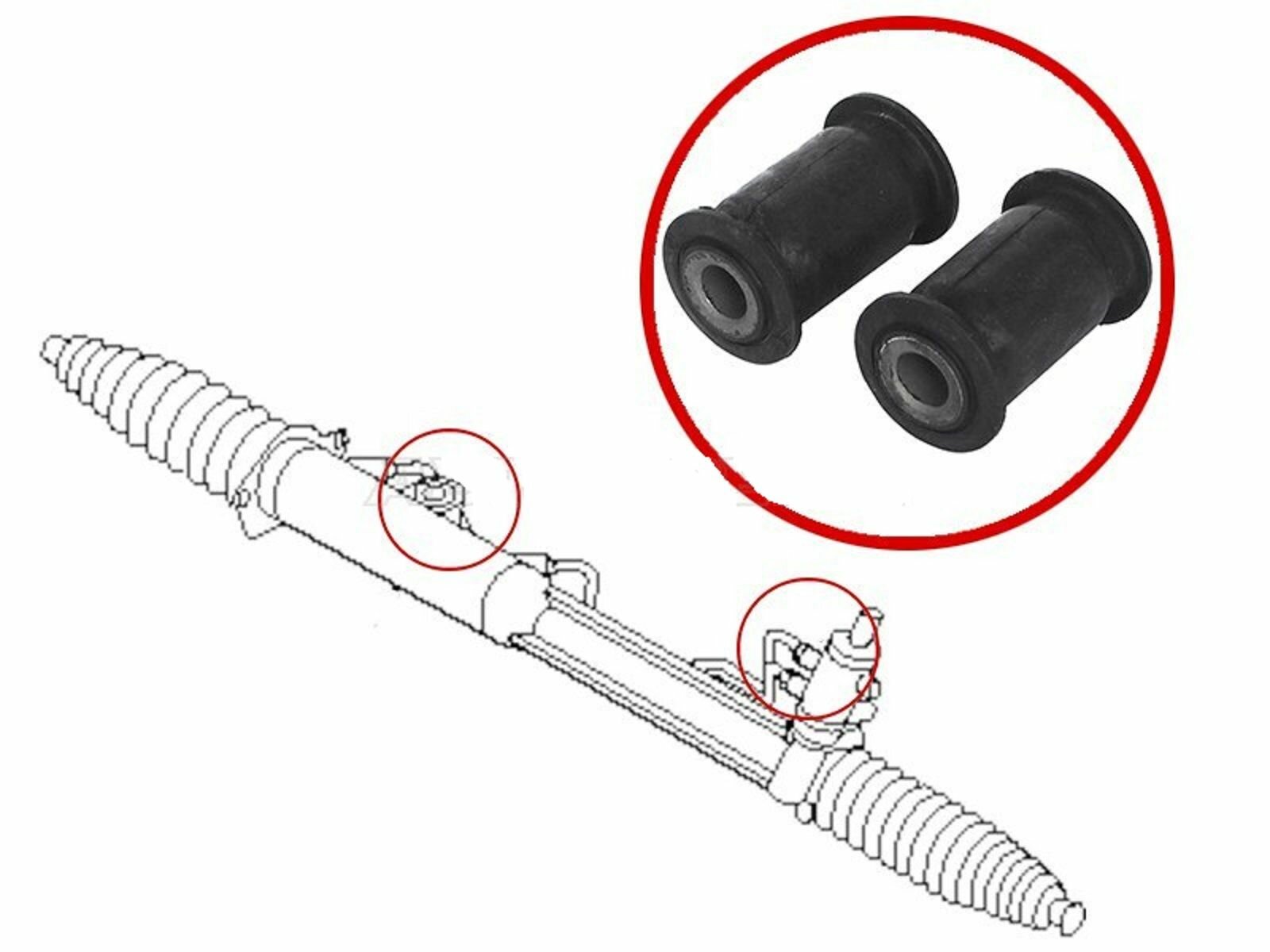 Втулка рулевой рейки Audi Q7 05-15 / Volkswagen Touareg 02-18 / Amarok 10-20