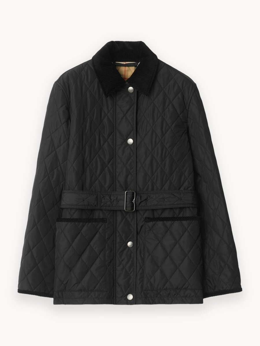 Бомбер BURBERRY, размер S, черный