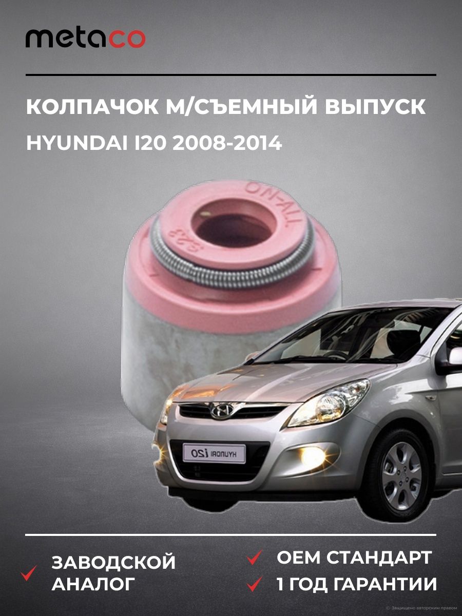 Колпачок м/съемный выпуск METACO 2016009 Хендай i20 Hyundai i20 2008-2014