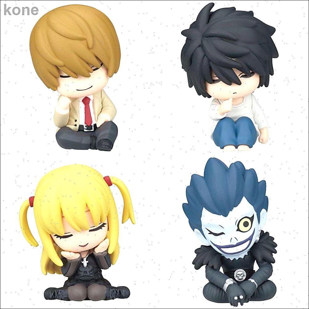 Фигурка Тетрадь Смерти Рюк, Эл Лоулайт, Миса Аманэ, Лайт Ягами / Death Note Ryuk, L Lawliet, Misa Amane, Yagami Light figure(5см,4шт) Подарок для друга Q version action figurine, игрушки, Настольные украшения