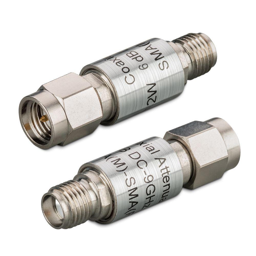 Аттенюатор 6 дБ (0-9 ГГц) 2 Вт КСВ <2 TWASL-2-9-6 SMA(male)-SMA(female)