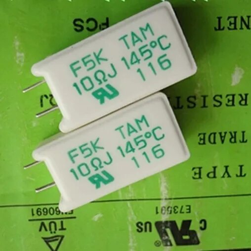 Цементный резистор F5K TAM 10RJ 145°C 5Вт 10 Ом