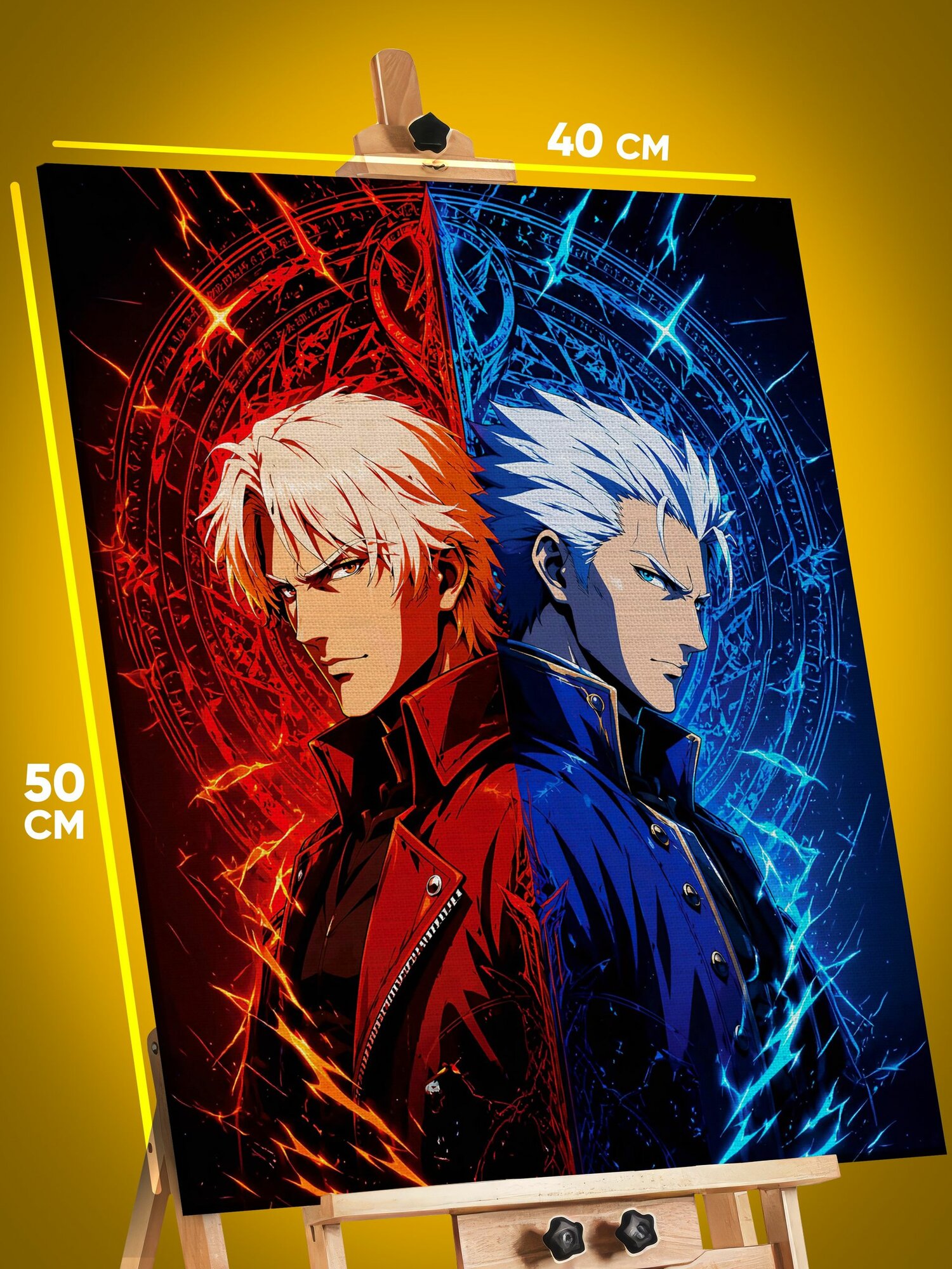 Картина на стену DMC игра Данте и Вергилий 40x50