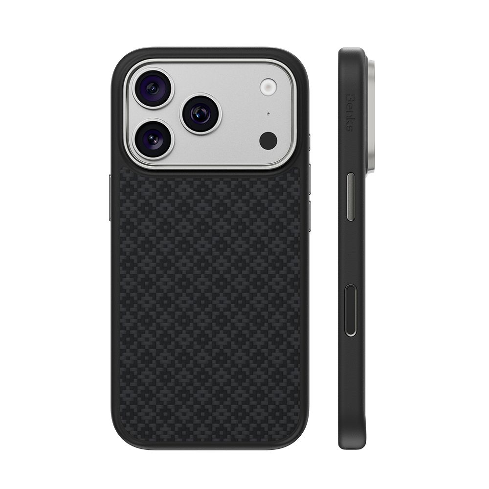 Усиленный чехол Benks ArmorGrid Pro Case Kevlar для iPhone 18 Pro Max /17 Pro Max 6.9", цвет Черный (Black)