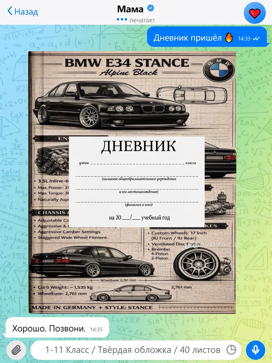 Школьный дневник с принтом y2k pinterest