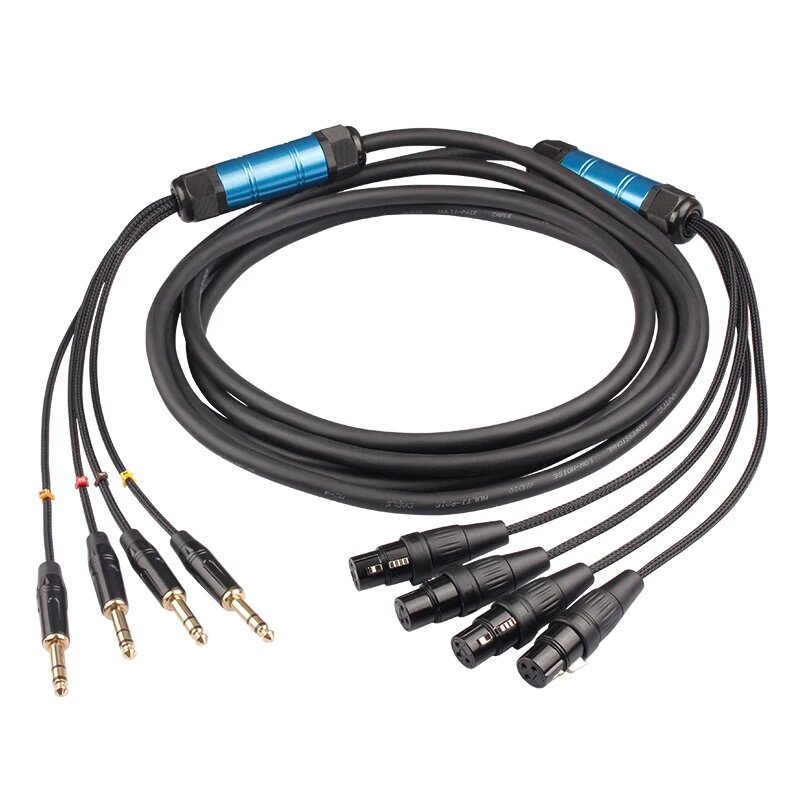 Змеиный XLR кабель 3м, 4 выхода XLR female