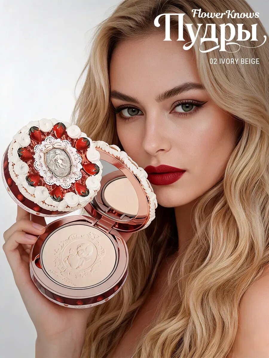 Пудра Strawberry Cupid Pressed Powder 02