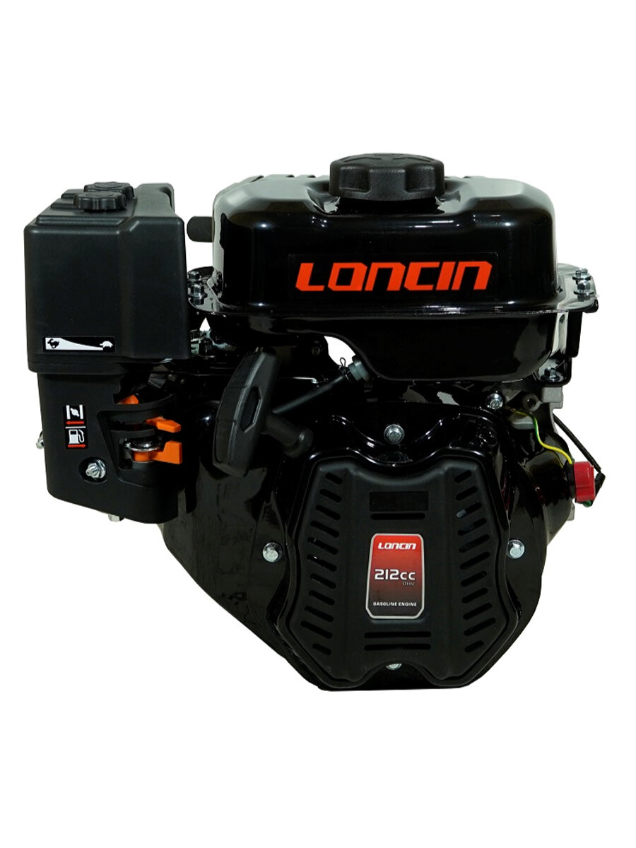 Двигатель бензиновый Loncin LC 170FA (R type) D19 (лодочная серия, 7лс, 212куб. см, вал 19мм, ручной старт)