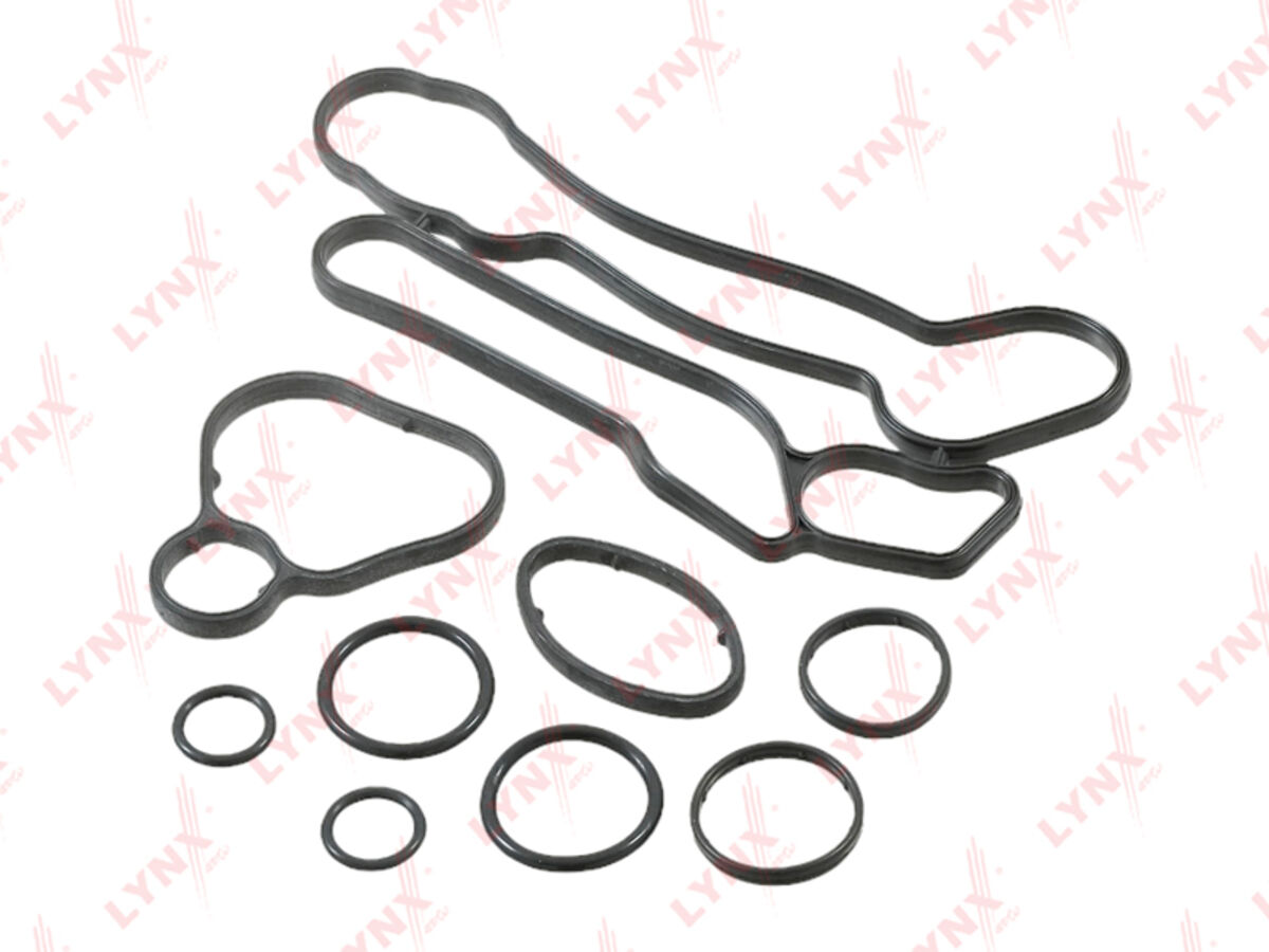 Комплект Прокладок Масляного Радиатора Opel Astra H 1.6 04-14 / Astra H 1.8 04-14, Chevrolet Cruze 1.6 09-15 / Cruze 1.8 (LYNX SK-1899)