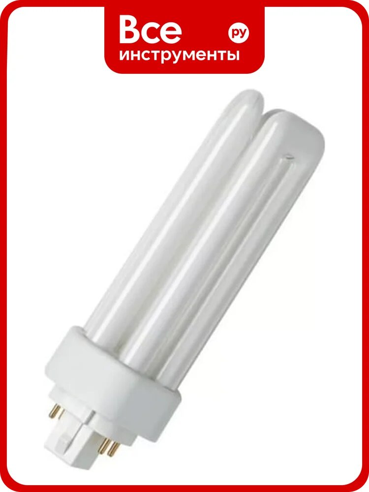 Компактная люминесцентная неинтегрированная лампа OSRAM DULUX D/E 26W/840 G24Q-3 10x1 4050300020303 4099854122453