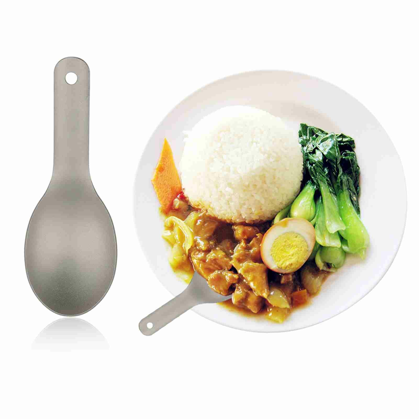 Lixada титановая ложка с короткой ручкой, сверхлегкая детская ложка, столовые приборы для кемпинга и пикника на открытом воздухе