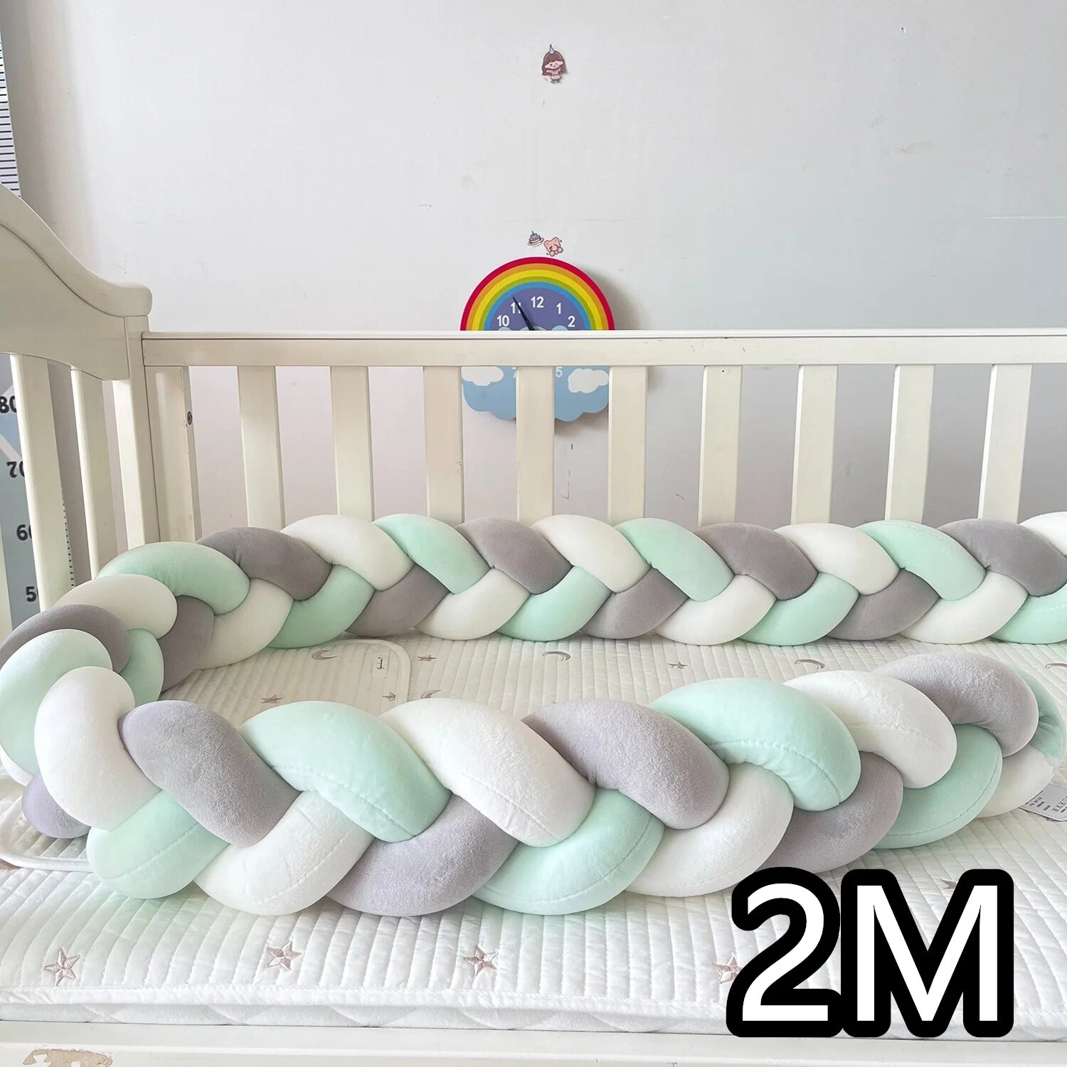 Бортики для кроватки 2м, плетение, цвет 2m3