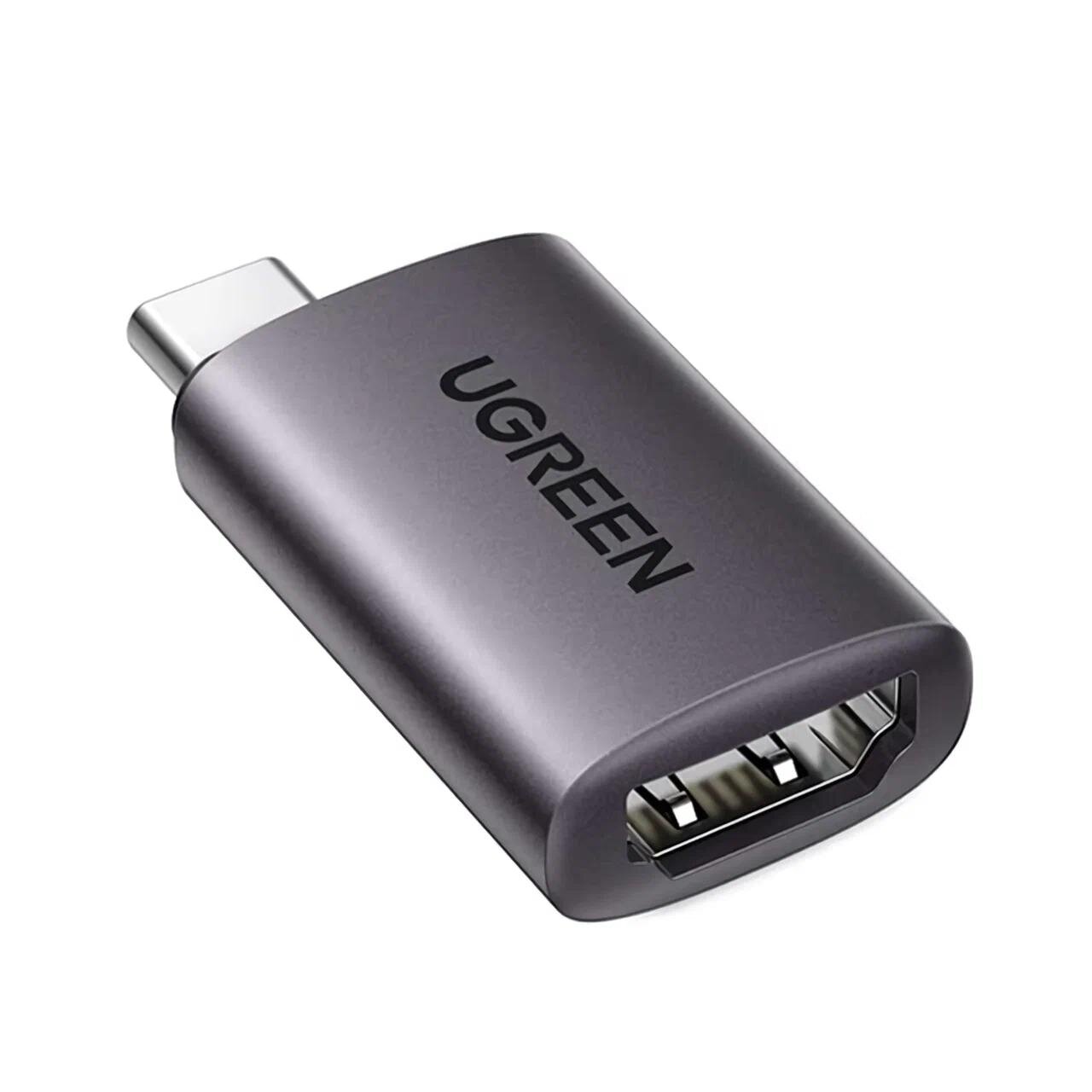 OTG-адаптер Ugreen US320 USB-C (папа) на HDMI (мама), серый, CN