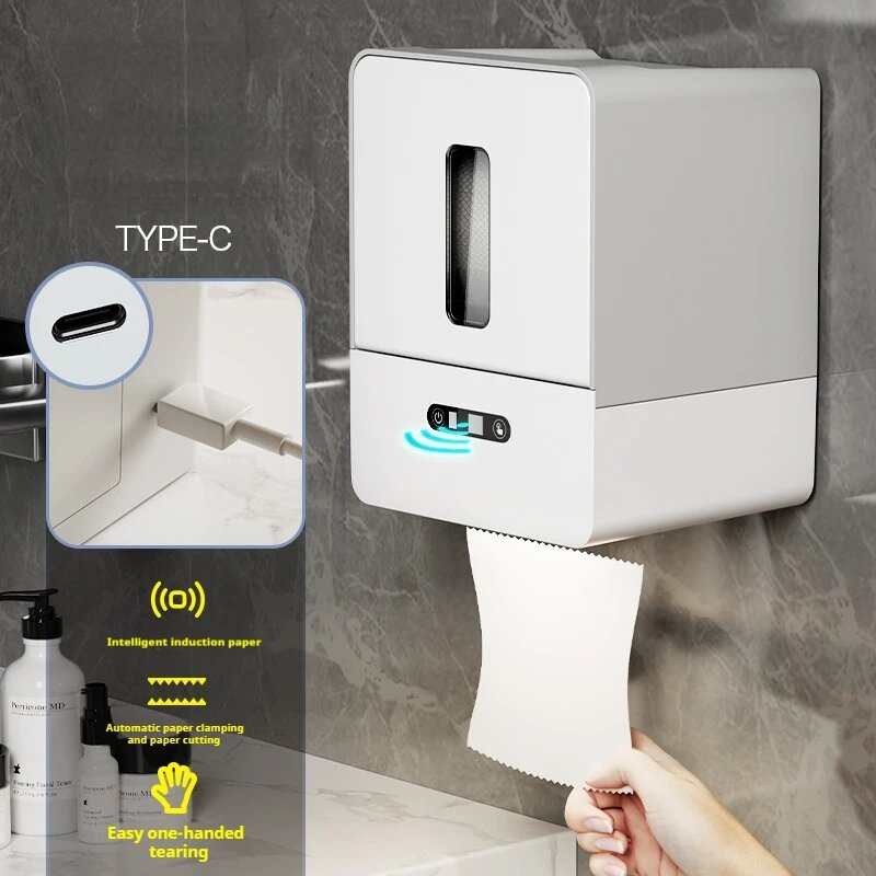 Умный держатель для туалетной бумаги Charging-Grey