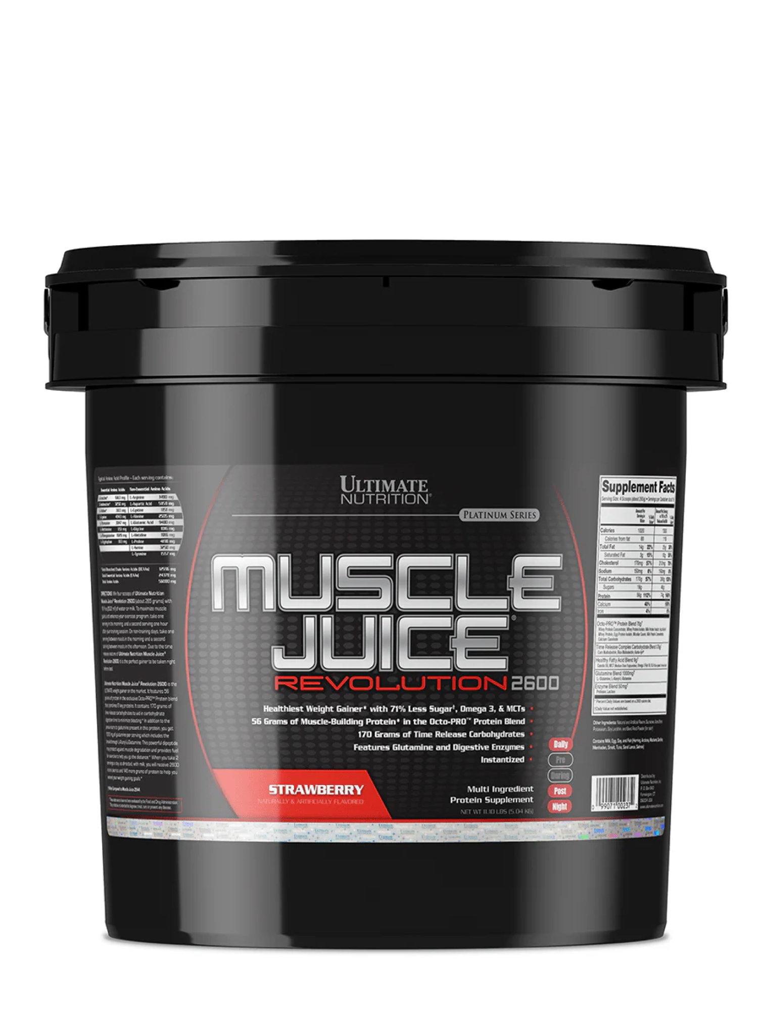 Гейнер Ultimate Nutrition Muscle Juice Revolution 5040 г, Клубника