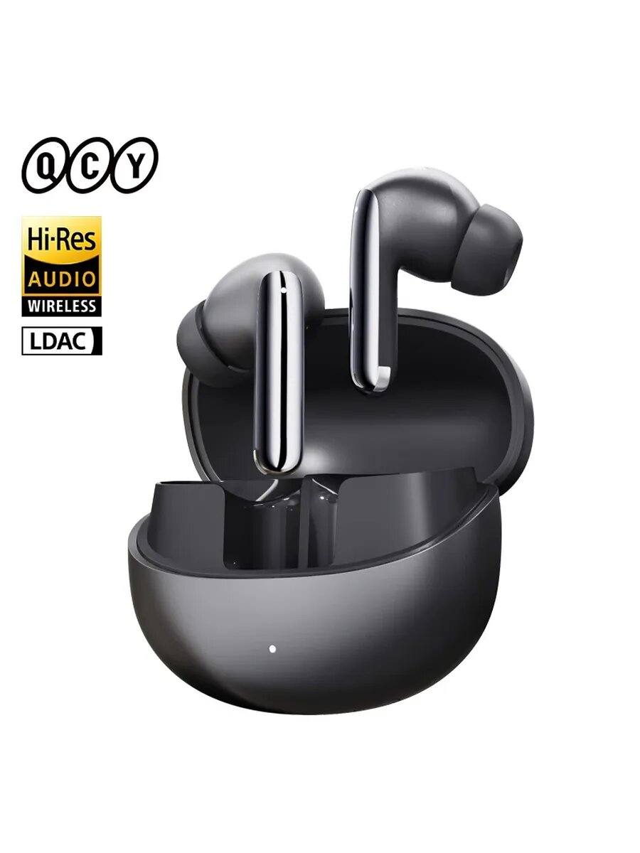 Черные беспроводные наушники QCY MeloBuds Pro ANC