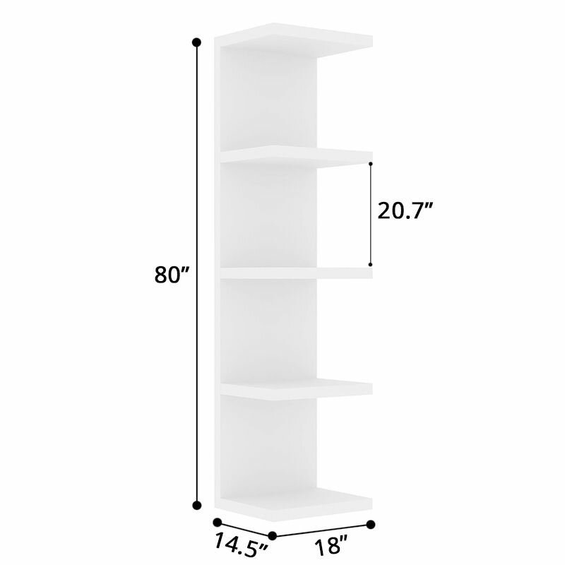 IKEA Полка Настенная Прямая, 18х14х80 см, 1 шт.-