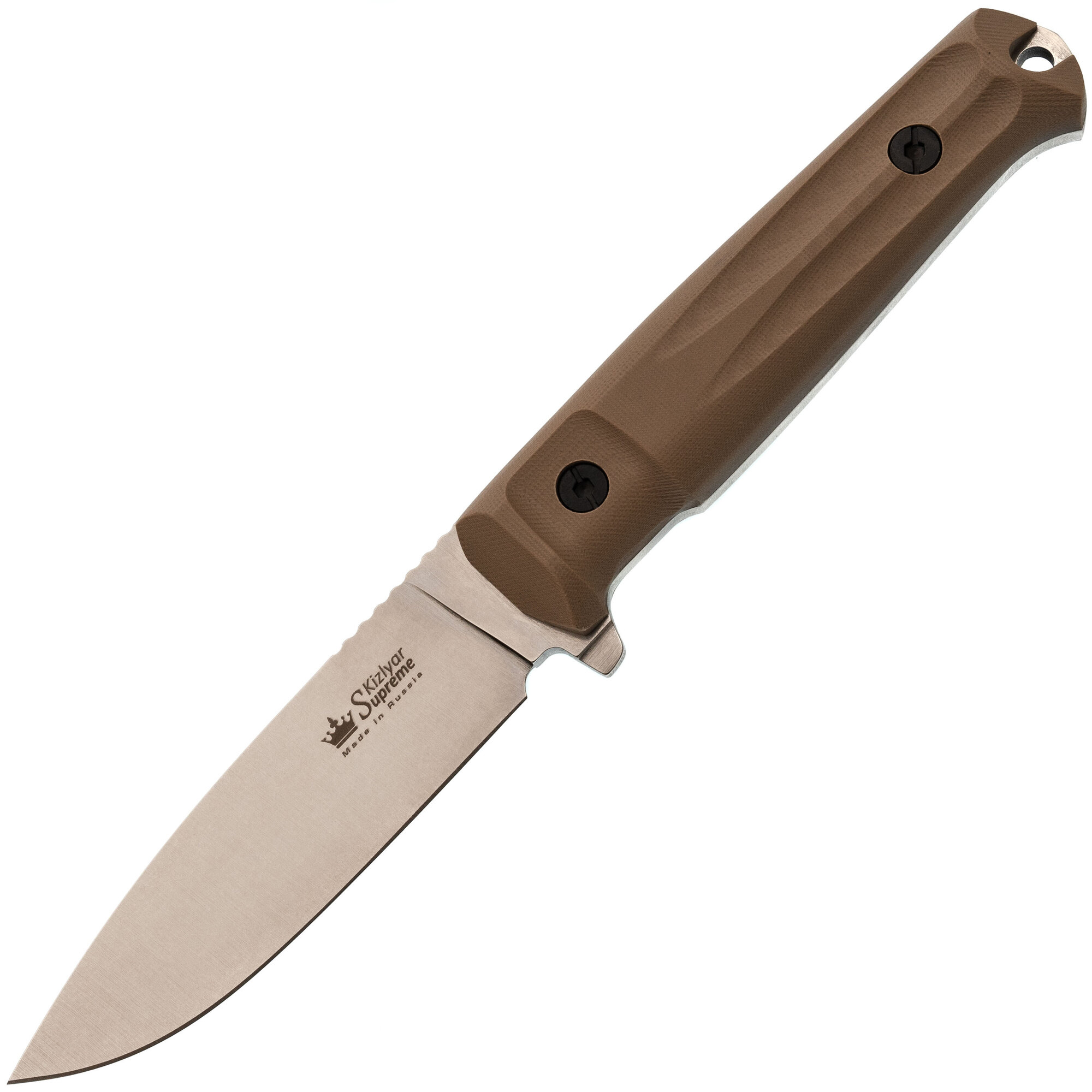 Тактический нож Kizlyar Supreme Sturm, сталь AUS-10Co, рукоять G10, песочный