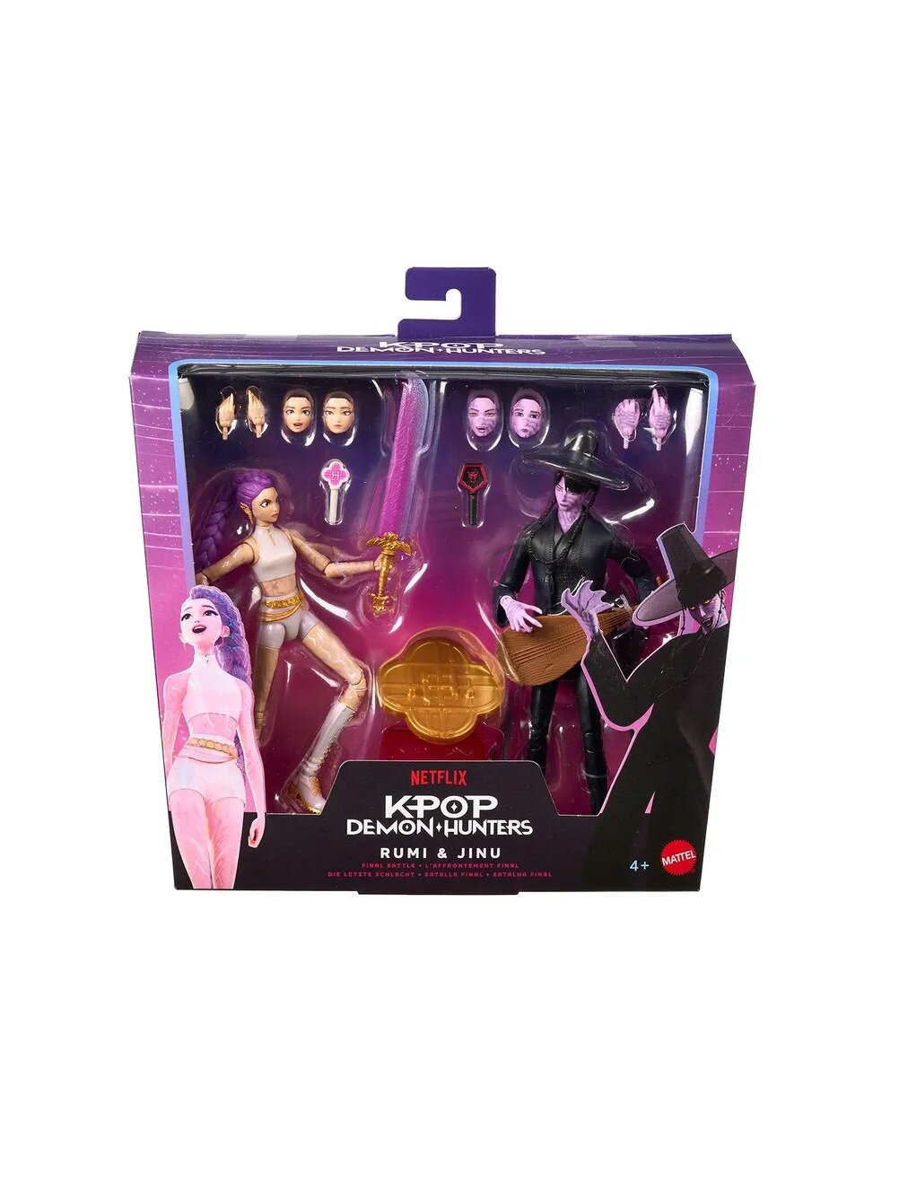 Набор кукол Mattel KPop Demon Hunters Руми и Джину, коллекционные шарнирные куклы 15 см