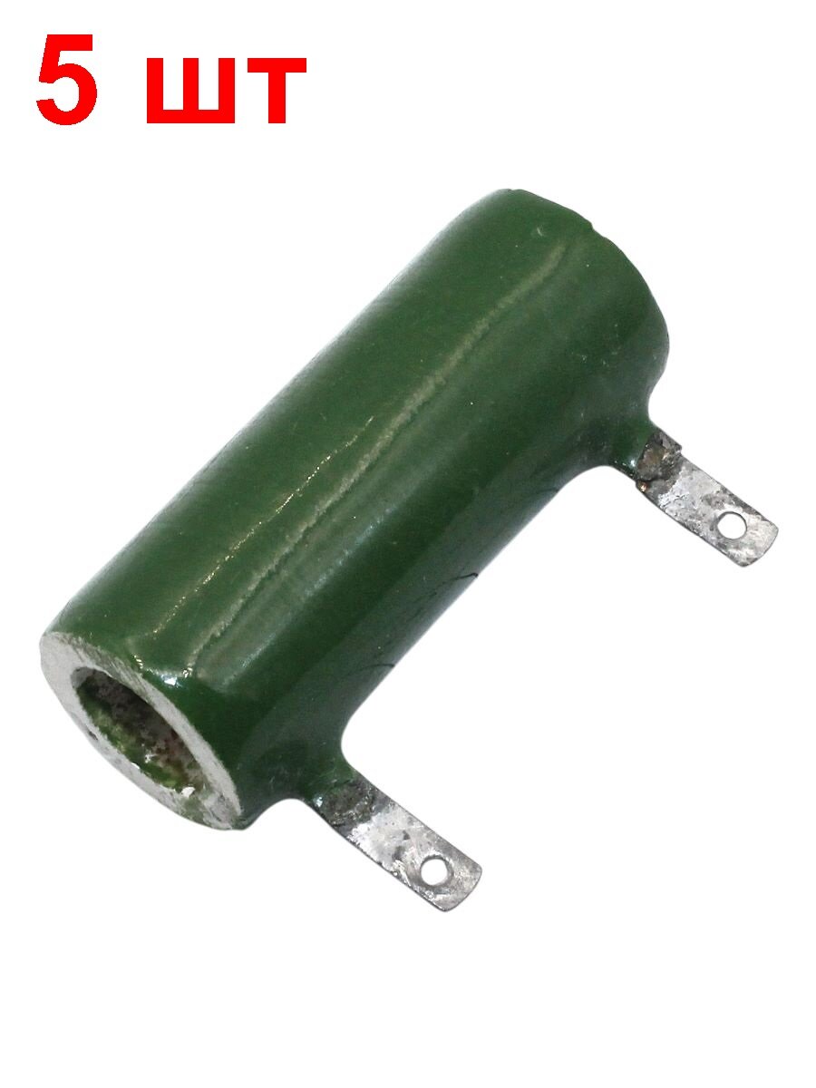 Резистор ПЭВ 25Вт 2,4 КОМ 5% 5 шт. постоянный керамич.