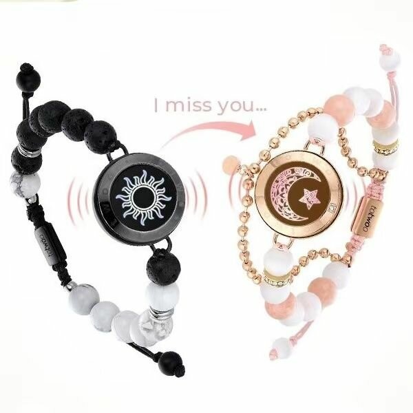 Браслет Totwoo "Бэнгл", перезаряжаемый, парный, вибрация, на Android, iOS