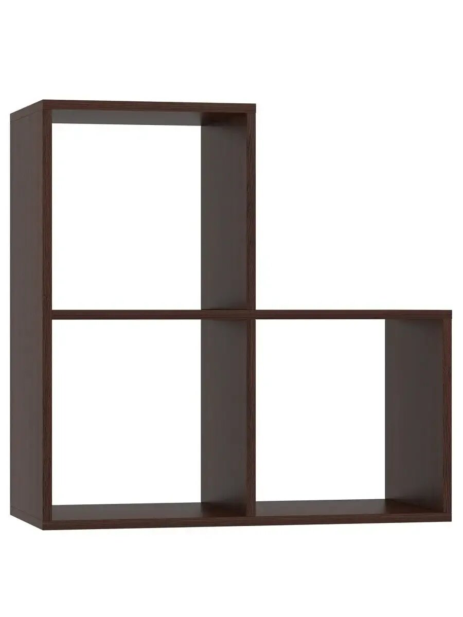 Стеллаж KVADRO NOVO деревянный напольный для игрушек книг венге, от производителя