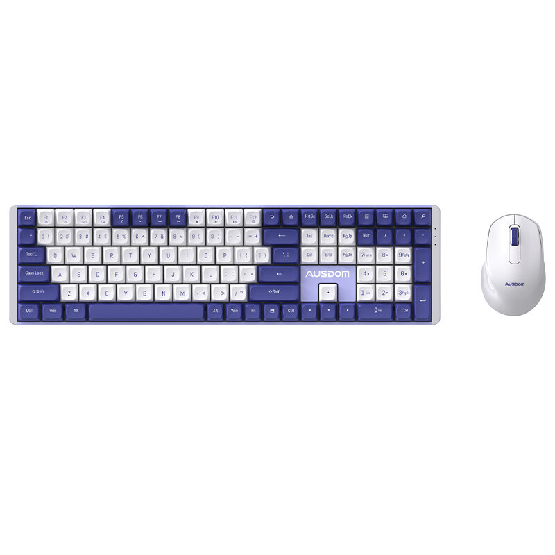 Наушники унисекс AUSDOM HOLA111 Collection, Keyboard and Mouse Set, Ice Cream Color Matching