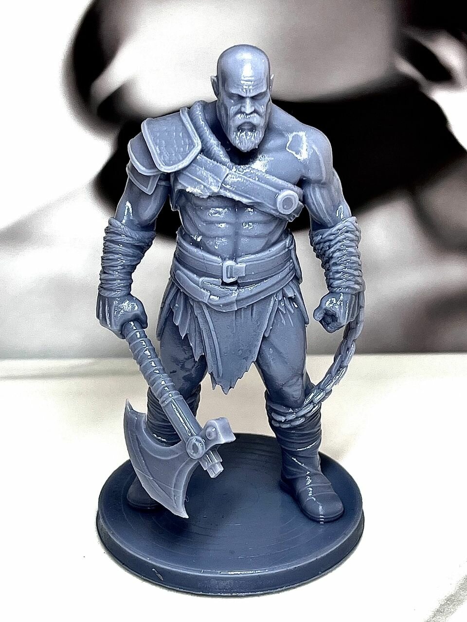 Миниатюра Кратос God of War - 100 мм