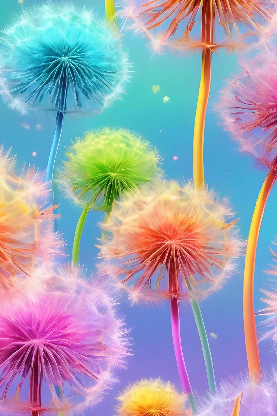 Алмазная живопись WYZDP "Одуванчик", полный набор 40x60cmCrystalSquare, WYZ250902-E