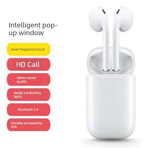 Беспроводные спортивные Bluetooth-наушники TWS с цифровым дисплеем, стерео 5.3, прозрачный чехол, невидимые игровые