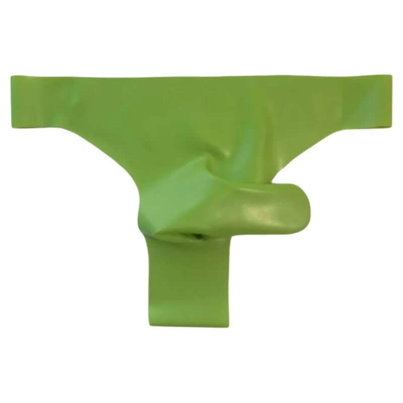 Латексное фетиш-нижнее белье, сексуальные мужские стринги с разделением пуль, Зеленый, М, Green