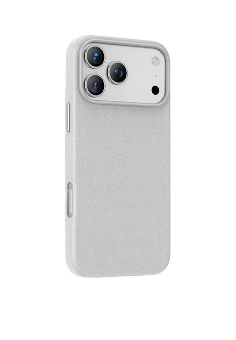 Чехол iPhone 17 Pro KEEPHONE Peekaboo MagSafe Высококачественная кожа приятная на ощупь, сильные магниты N52 - Белый