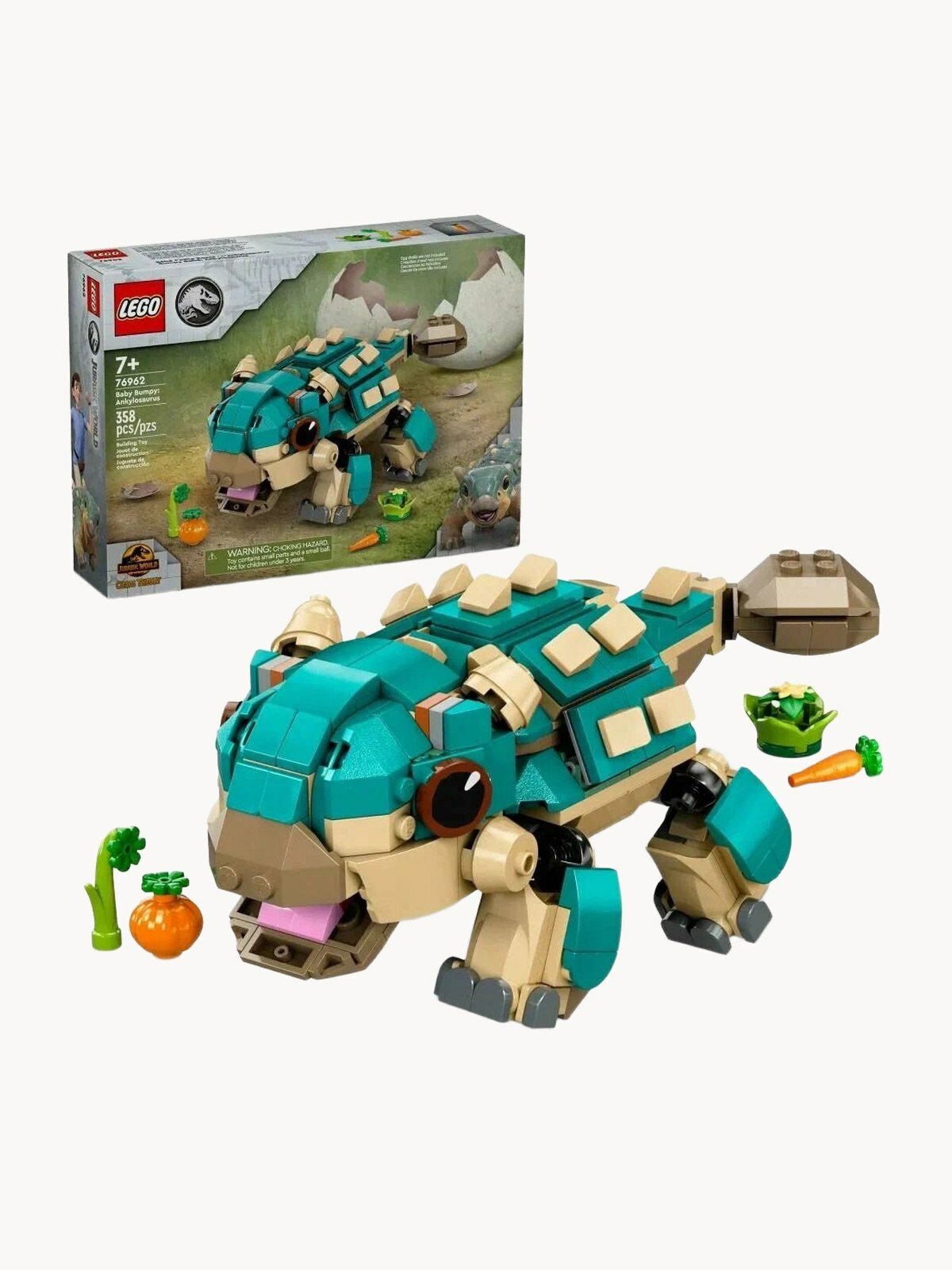 Конструктор LEGO Jurassic World™ 76962 Малыш Бампи: анкилозавр, 358 дет.