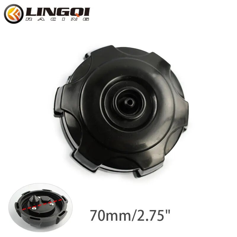 Крышка для бензинового топливного бака LYNNCHI для мотоцикла, 70 мм, пластиковые детали, крышка для масляного бака, крышки для баков 110 куб. См, 125 куб. См, 250 куб. См, квадроцикла, кроссового велосипеда