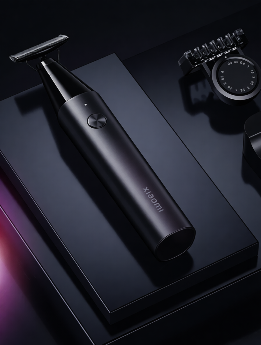 Беспроводной триммер Xiaomi Х300, 1 насадка, влагозащита, темно-синий