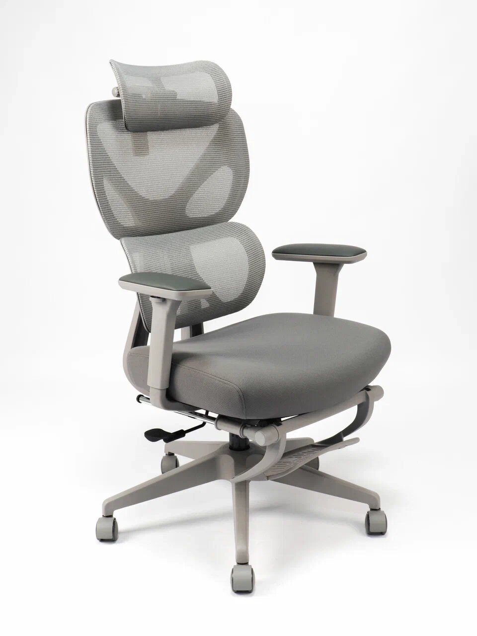 Кресло компьютерное ортопедическое для дома и офиса Ergostul D1 Grey