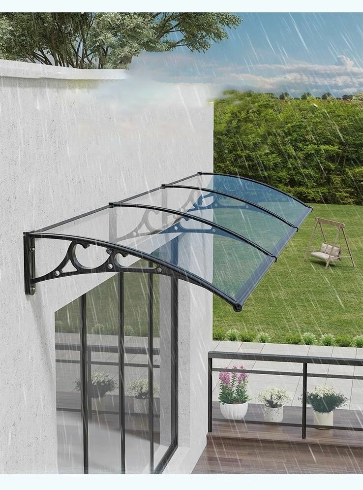 LNOSTOKA Тент маркиза для дома Готовый навес для крыльца Алюминиевый сплав