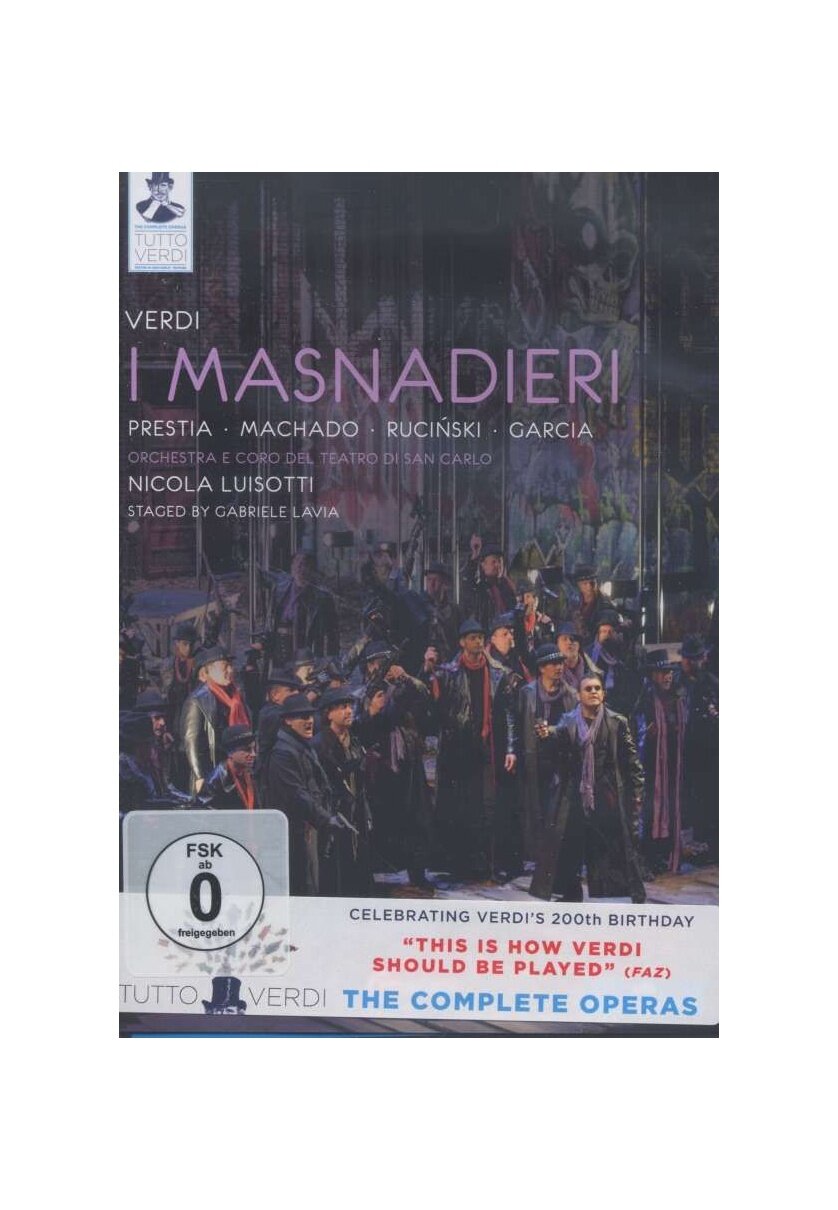 Диск VERDI, G: Masnadieri (I) (Teatro di San Carlo, 2012) (1 DVD)